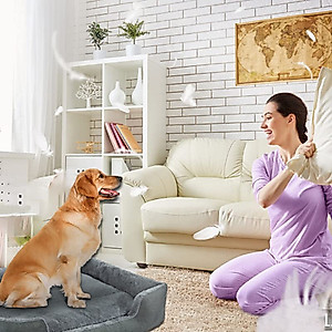 Dog Bed Medium Size Dog, Detachable and Anti-Slip Bottom Large Dog Bed Clearance, Pet Bed which Machine Washable and Waterproof, Comfortable Fluffy Large Sofa Bed Suitable for Large, Medium Puppy Dog