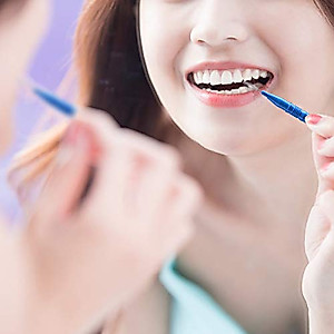 Interdental Brush, Flossing Head,Easy Use Tooth Cleaning Tool (72 Count)(2.5mm/3mm)