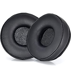 Move Ear Pads - Replacement 25h Ear Cushion Pillow Parts Cover Seals Foam Compatible with Jabra Move / 25h Wireless/Plantronics BackBeat FIT 505 500 On-Ear Bluetooth Headphones, Softer Leather