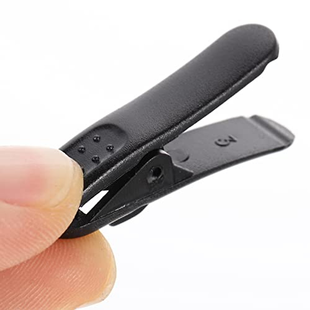 Earphone Mic Cord Clip:Headphone Mount Cable Clothing Clip Fixing Earphone/Microphone Cord for 1.5mm Diameter Round Wire,100 pcs