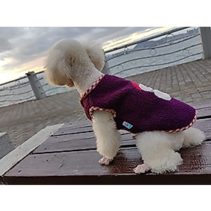 YiQ RiC Christmas Dog Clothes Dog Christmas Jacket Dog Cold Weather Coats Pet Shirts Breathable Puppy Vest Printed Christmas Snowman Reindeer Santa Claus Dog Shirts for Soft Outfit Dogs and Catst