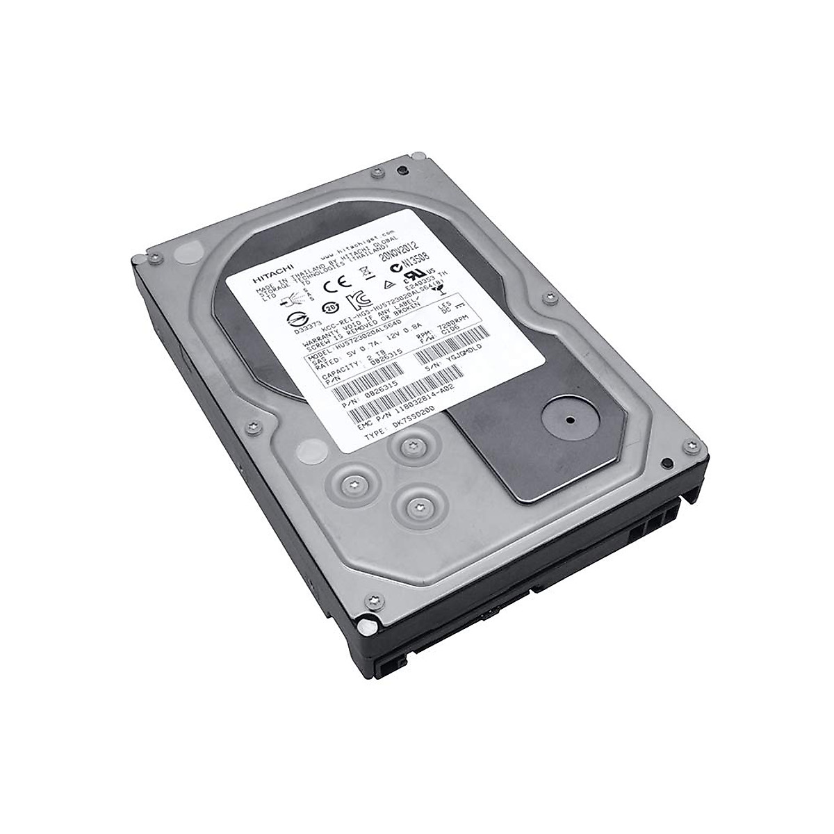 HGST Ultrastar 3.5-Inch 2TB 7200RPM SAS 6Gbps 64MB Cache Internal Enterprise Bare or OEM Hard Drives (HUS723020ALS640)
