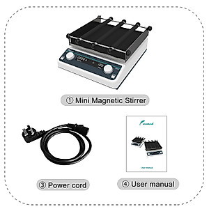 JOANLAB Lab Orbital Shaker Mixer 40-200rpm Adjustable, Timed and Continuous Modes,Digital Orbital Rotator Shaker (OS-20PRO)