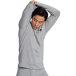 Burton Mens' Lightweight X Base Layer Crewneck Top (US, Alpha, Small, Regular, Regular, Gray Heather)
