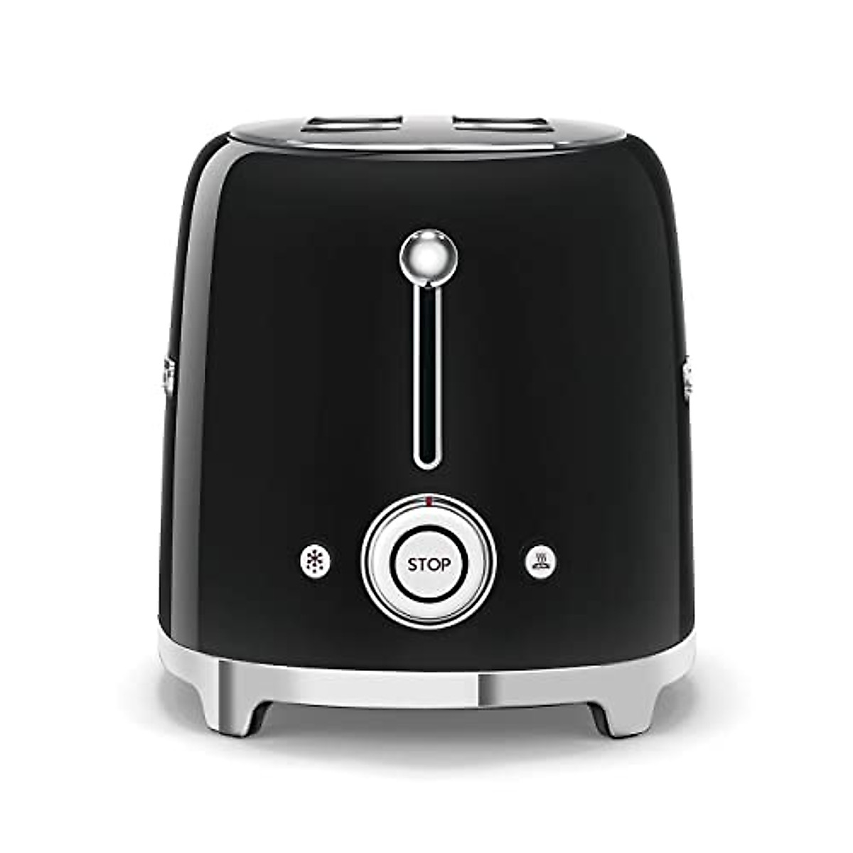 Smeg TSF01BLUS 50's Retro Style Aesthetic 2 Slice Toaster, Black