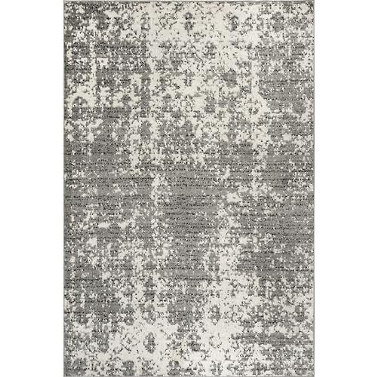 nuLOOM Deedra Modern Abstract Area Rug - 2x3 Accent Rug Modern/Contemporary Grey/Ivory Rugs for Living Room Bedroom Dining Room Entryway Kitchen