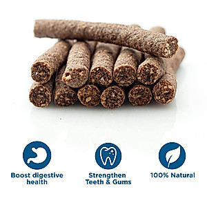 Premium Real Beef Dog Treats - Bully Snap Stick, 12 Pack - 100% Natural, No Additives - Reward, Puppy & Dog Training Treats - USA Packed - Healthy, Easy to Digest, Rawhide-Free, High Protein