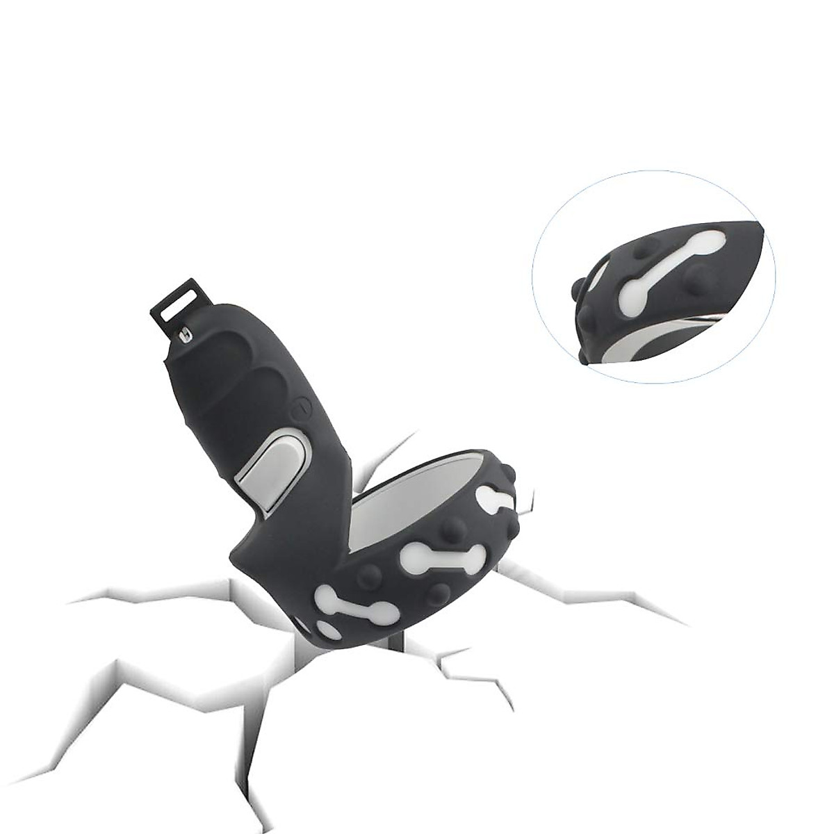 Damaila Protective Handle Cover for Oculus Quest 2 VR,Non-Slip and Drop-Proof Silicone Protective Cover,Shock Absorber