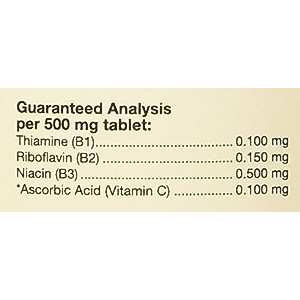 NaturVet Brewers Dried Yeast Formula with Garlic Flavoring Plus Vitamins for Dogs and Cats, Chewable Tablets, Made in The USA with Globally Source Ingredients 1000 Count