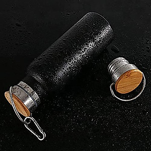 Stainless Steel Thermal Water Bottle-Wide Mouth Vacuum Insulated Double Wall 800mL Reusable Keeps Water Cold All Day Leak Proof No Lead BPA Free