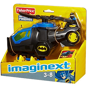 Fisher-Price Imaginext DC Super Friends Batman Toy Batcopter Helicopter & Figure Set for Preschool Pretend Play Kids Ages 3+ Years