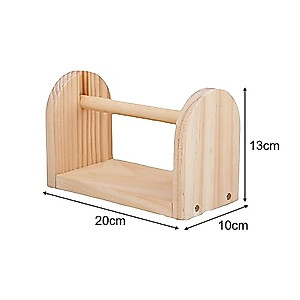 DYNWAVE Yarn Ball Holder Yarn Dispenser Organizer Yarn Winder Wood Yarn Skein Holder Thread Stand for Skein Cord Craft & Sewing Knit DIY Supplies, M 20x10x13cm