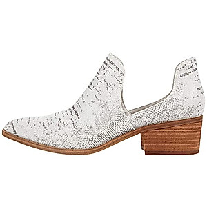 Chinese Laundry Women's Fortune Ankle Boot, White/Black, 8