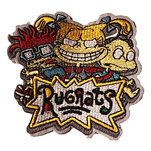 Rugrats Cartoon Group Cast Embroidered 4" Tall Iron on Patch