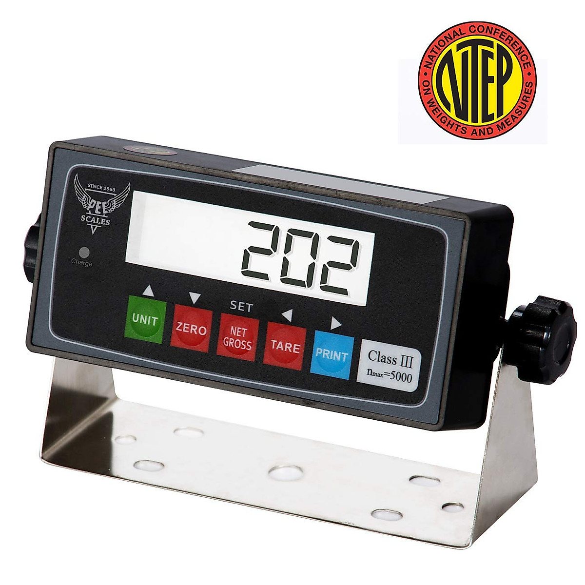 Stainless Steel Bench Scale: 800lbs Capacity, Lb/Kg/Oz Units, 0.05lb Readability, 18"x24" Platform - Accurate, Durable, Portable - Ideal for Aviation, Warehouse, Shipping, and Production Floors