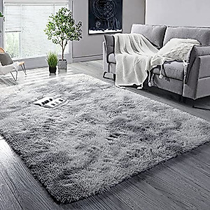 BSTLUV Light Gray Rugs for Bedroom,Soft Carpet,4x6 Area Rug,Fluffy Fur Rugs for Living Room,Kids,Girls,Boys,Baby Room,Playroom,Dorm,Office,Home Decor,Fuzzy Nursery Rug,Bedside Rug,Shaggy Indoor Rug
