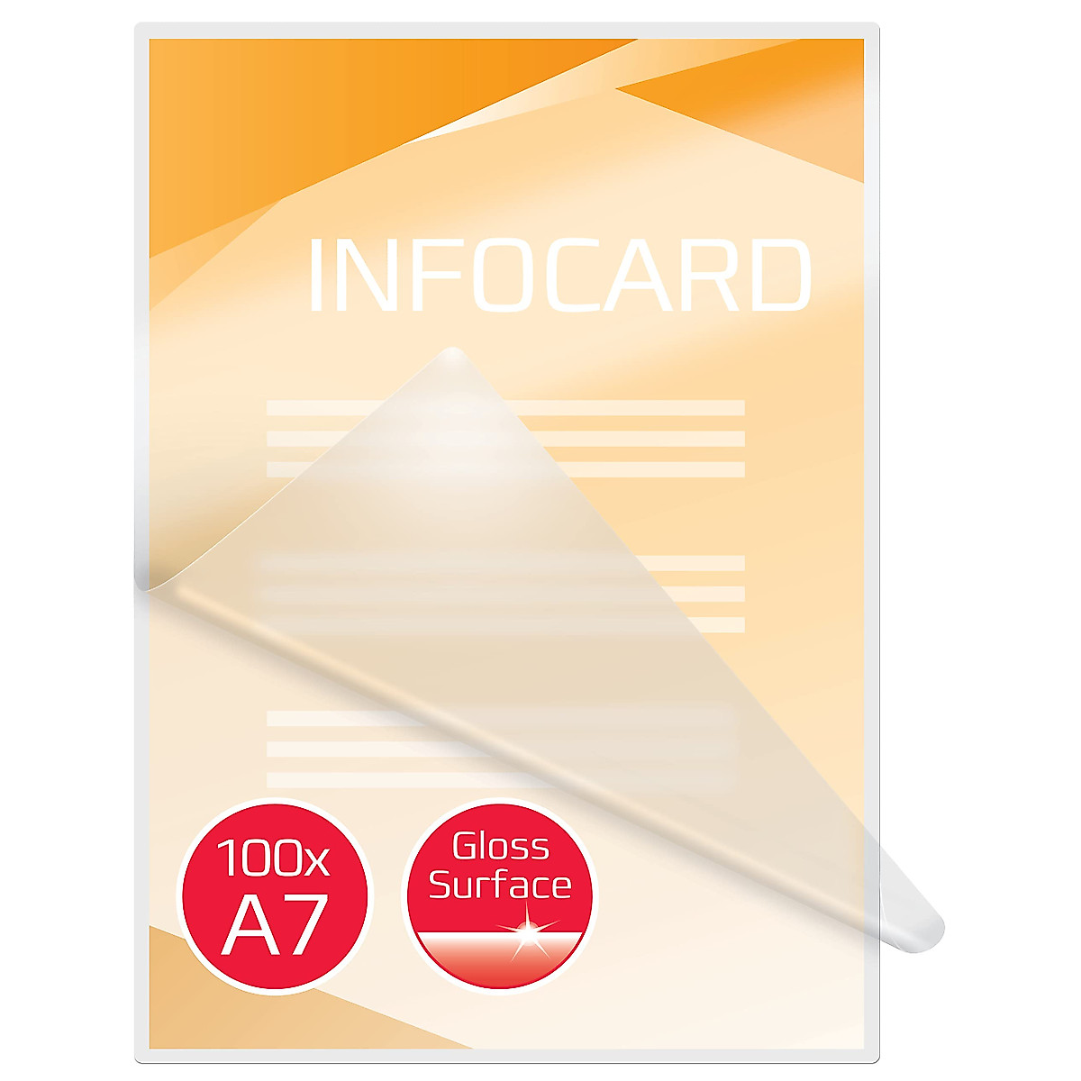 GBC Document Laminating Pouches A7 2X125 Micron Gloss (100 Pack)