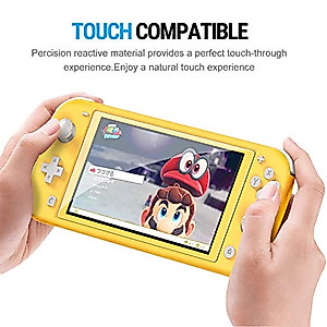 [4 Pack] Screen Protector Tempered Glass for Nintendo Switch Lite, iVoler Transparent HD,High Definition,Clear Anti-Scratch with Anti-Fingerprint Bubble-Free Fit Switch Lite 2019