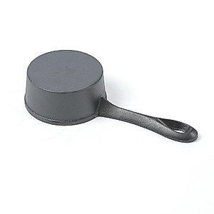 HAWOK DIA.3.8inch Cast Iron Melting Pot Pre-Seasoned Sauce Pan…