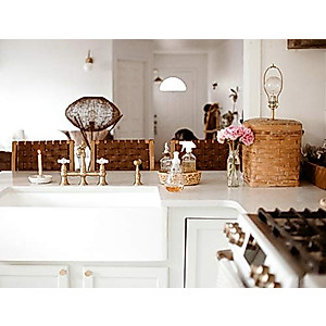 Kingston Brass KS7277PXBS English Country 8" Bridge Kitchen Faucet with Sprayer, Brushed Brass