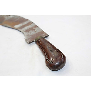 Rajasthan Gems Dagger Knife Kukri Khukuri Old Handmade Steel Blade Engraved Wood Handle D835