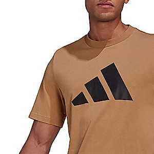 adidas mens BIC Badge of Sport Tee Cardboard X-Small
