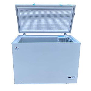 Commercial Freezer Chest freezer 10 Cuft NSF Restaurant 44" White Stand Alone Solid Flat Top w/Storage Baskets XF-302