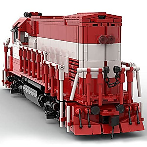 Cospro Retro Train Model Building Blocks, for Frisco GP15 Retro Train, MOC-104691, Collectible MOC Set Toys, Small Particle Building Kit, Compatible with Lego Technic, 1449PCS