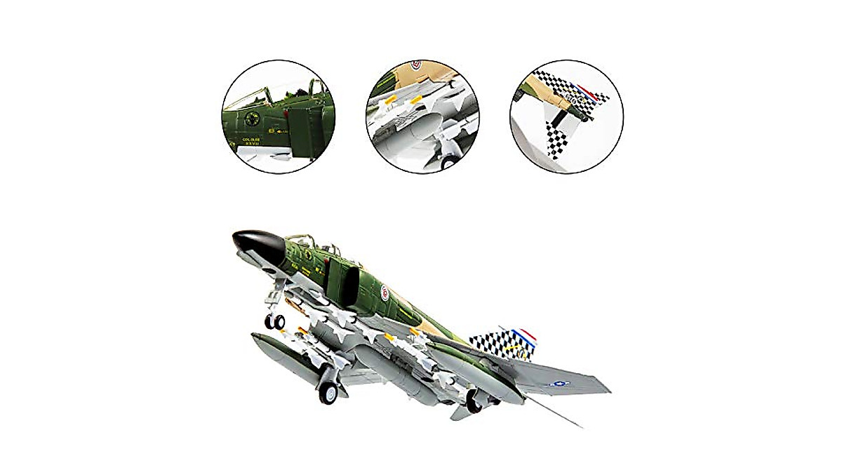 HANGHANG 1:100 F-4C Phantom Diecast Military Model for Display & Gift