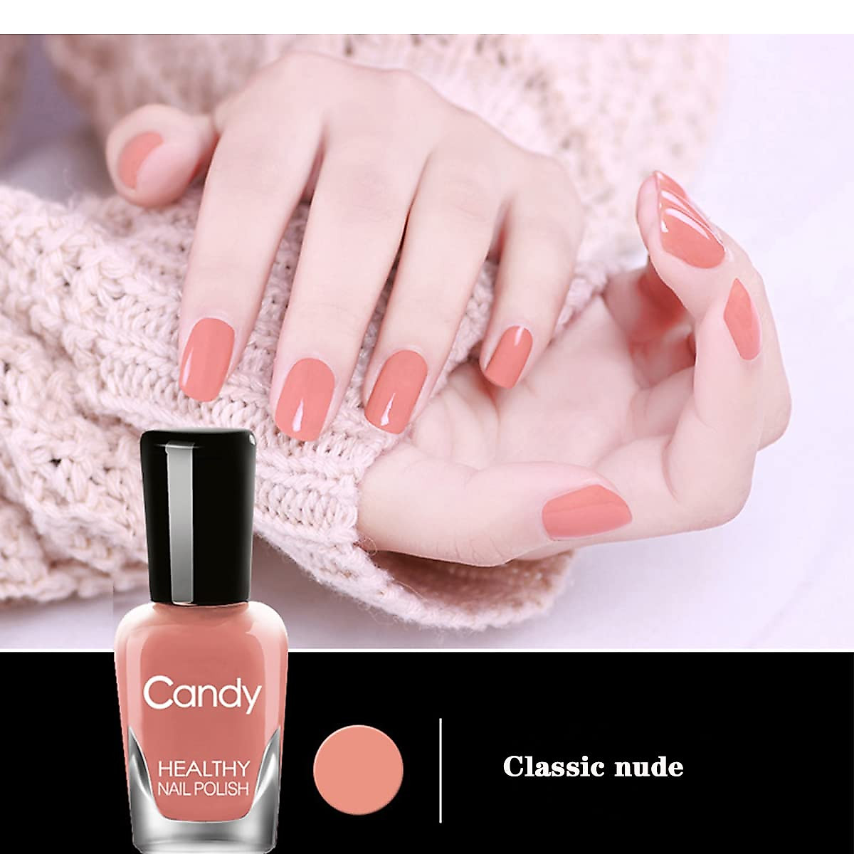 Tophany Non Toxic Easy Peel Off and Fast Dry Nail Polish Set for Pack, Eco Friendly and Organic Water Based Nail Polish for Women,Teens(10 Bottles)