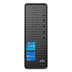 HP 13th Generation Newest Slim Desktop, 13th Gen Intel Core i5-13400, 64GB RAM, 2TB PCIe SSD + 2TB HDD, VGA, HDMI, Wi-Fi, Wired KB & Mouse, Windows 11 Home, Black