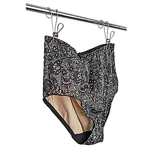 HOME-X Travel Hanging Clothes Pins, Clothes Clips Hooks, Portable Hangers for Clothes, Boot Hooks, Heavy Duty Metal Clips, 5 Pack, 4" L x 2 ½” W x 1" H