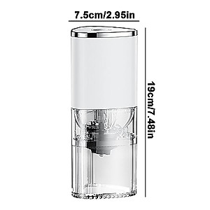 Coffee Bean Grinder, Electric Coffee Grinder, 304 Stainless Steel Spice Grinder Mill, Household Small Grinder, 1 Touch Operation Automatic Burr Coffee Grinder, Adjustable Grind Settings for 15-20 Cup