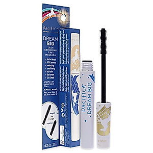 Pacifica Beauty Dream Big Lash Extending 7 in 1 Black Mascara, For Volume and Length, Lash Lift + Conditioning, Vitamin B + Coconut, Silicone, Sulfate + Paraben Free, Vegan and Cruelty Free