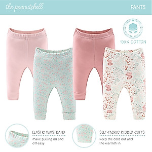 The Peanutshell Newborn Clothes & Accessories Set | 30 Piece Layette Gift Set | Fits Newborn to 3 Months | Pink Elephant & Floral
