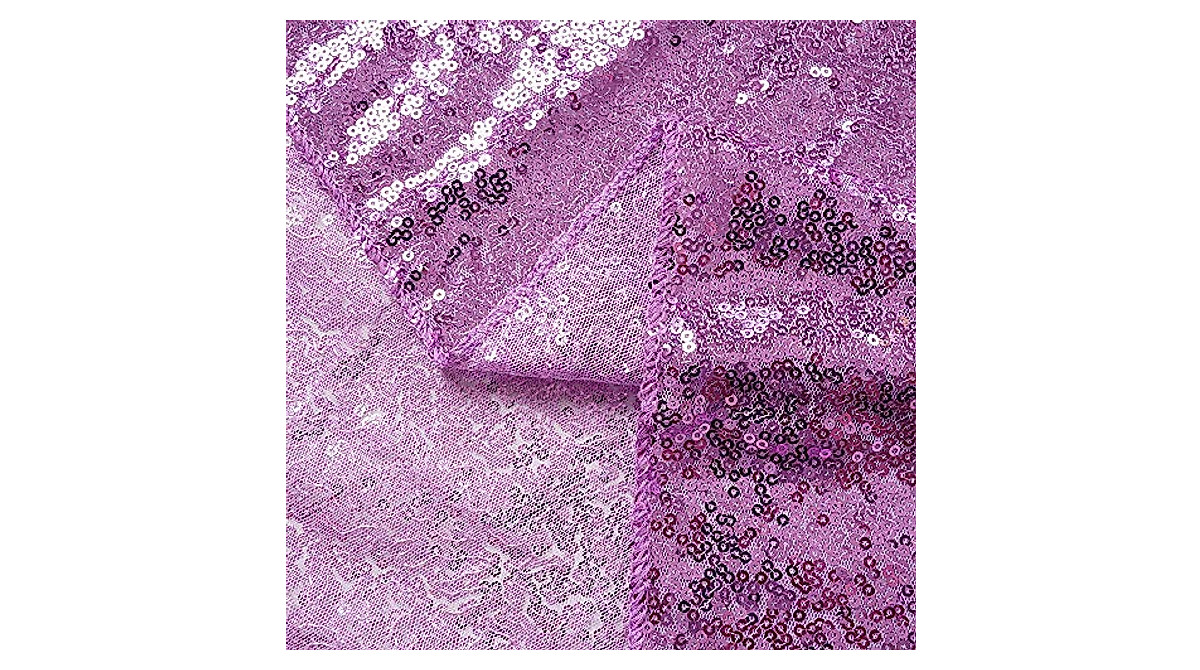 Lavender Sequin Backdrop Curtains - Perfect for Weddings & Parties
