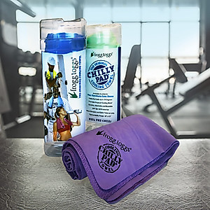 FROGG TOGGS Chilly Pad, Instant Cooling Towel, long lasting, reusable, Sports and Outdoors Poly Vinyl Alcoho Neck Towel 33x13, Hivis Lime Green