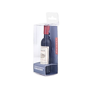 Kikkerland Magnetic Wine Bottle Corkscrew, Black