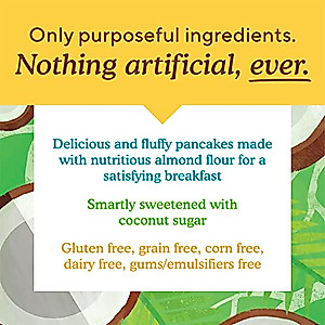 Simple Mills Almond Flour Pancake & Waffle Mix, Original - Gluten Free, Plant Based, Paleo Friendly, Breakfast 10.7 Ounce (Pack of 1)