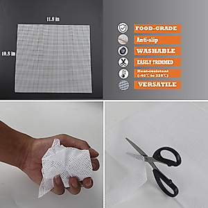 Kispog Dehydrator Sheets for NESCO FD-7SSD, 7 pcs/sets 12x11 inch Mesh Silicone Dehydrator sheets.