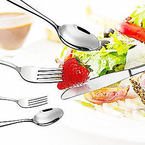 Eslite Stainless Steel Dinner/Salad Forks Set,12-Piece,8 Inches