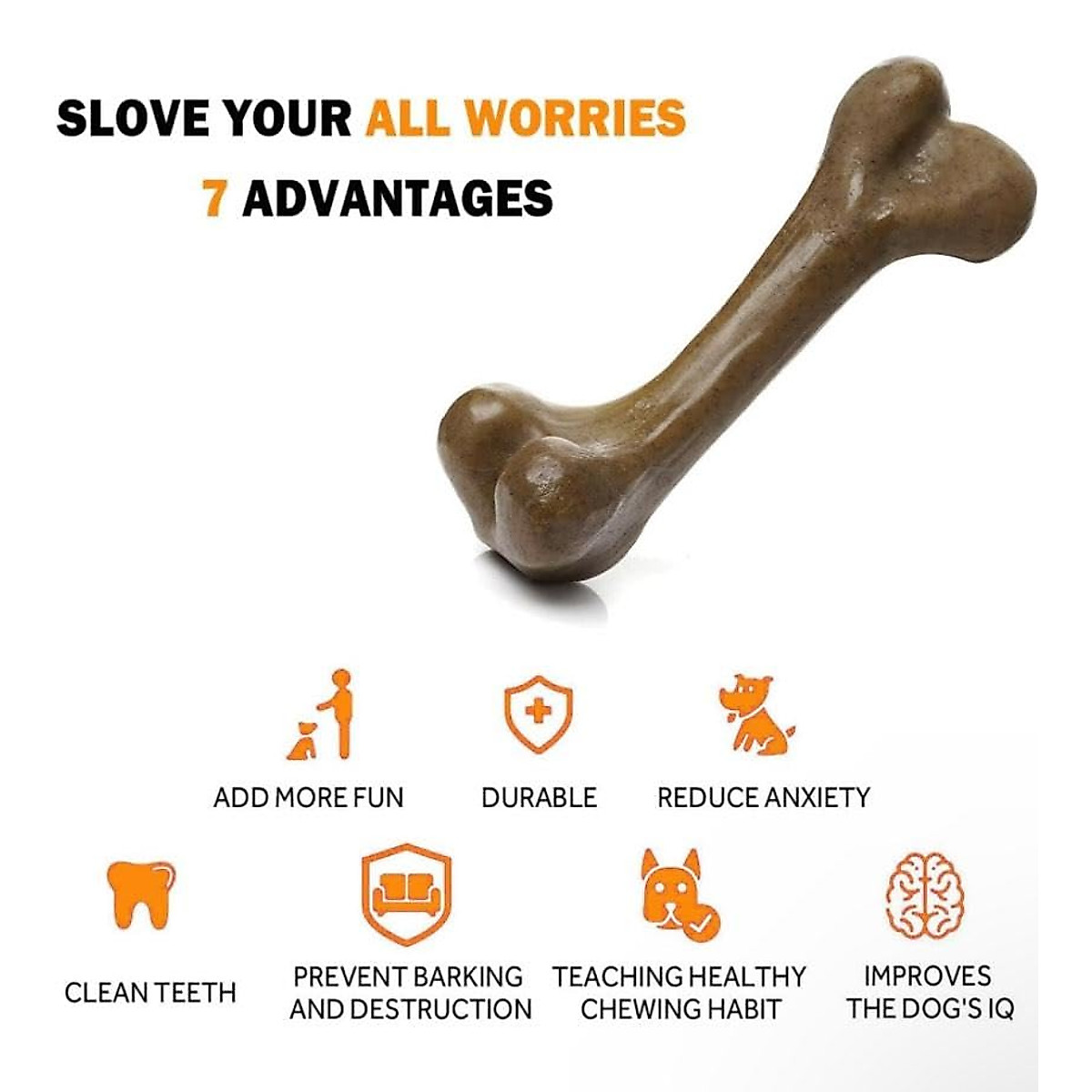 Dog Chew Toy for Aggressive Chewers,Hard Chew Toys for Dog, Indestrctible Durable and Interactive Nylon Dog Bone,Heavy Duty Dogs,Durable Nylon Teeth Cleaning Toys for Medium and Big Dog Breeds