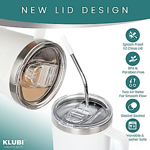 KLUBI Mother Gifts for Mom - Mamasaurus Cup 20 Ounce Mom Cups With Lid and Straw Postpartum Gifts for Mom Cups Tumbler Gifts for Mom Birthday Gifts for Mom Birthday Present for Mom Tumbler Cup