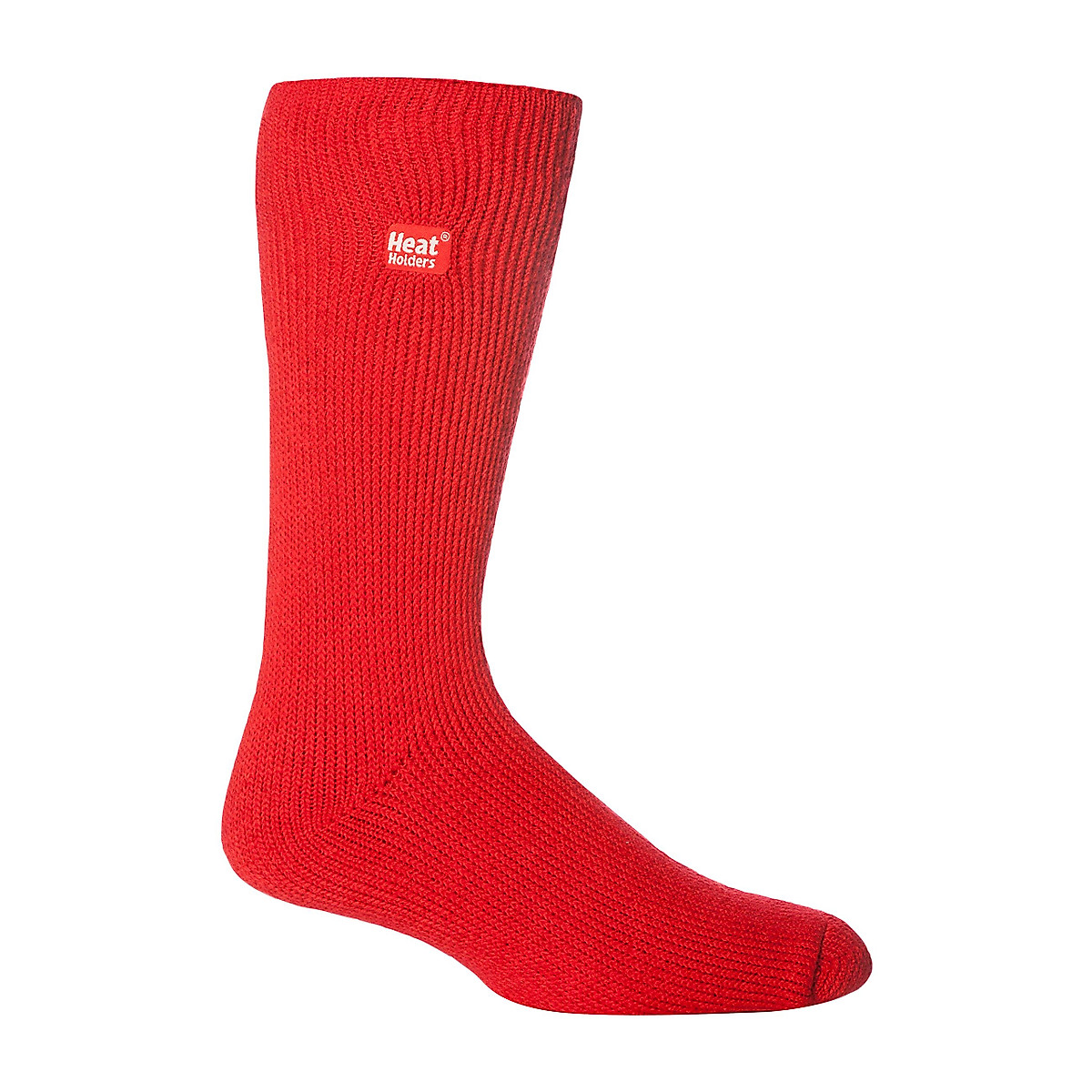 Heat Holders - Mens Winter Warm Thick Bigfoot Thermal Crew Socks Size 13-15 US (Red)