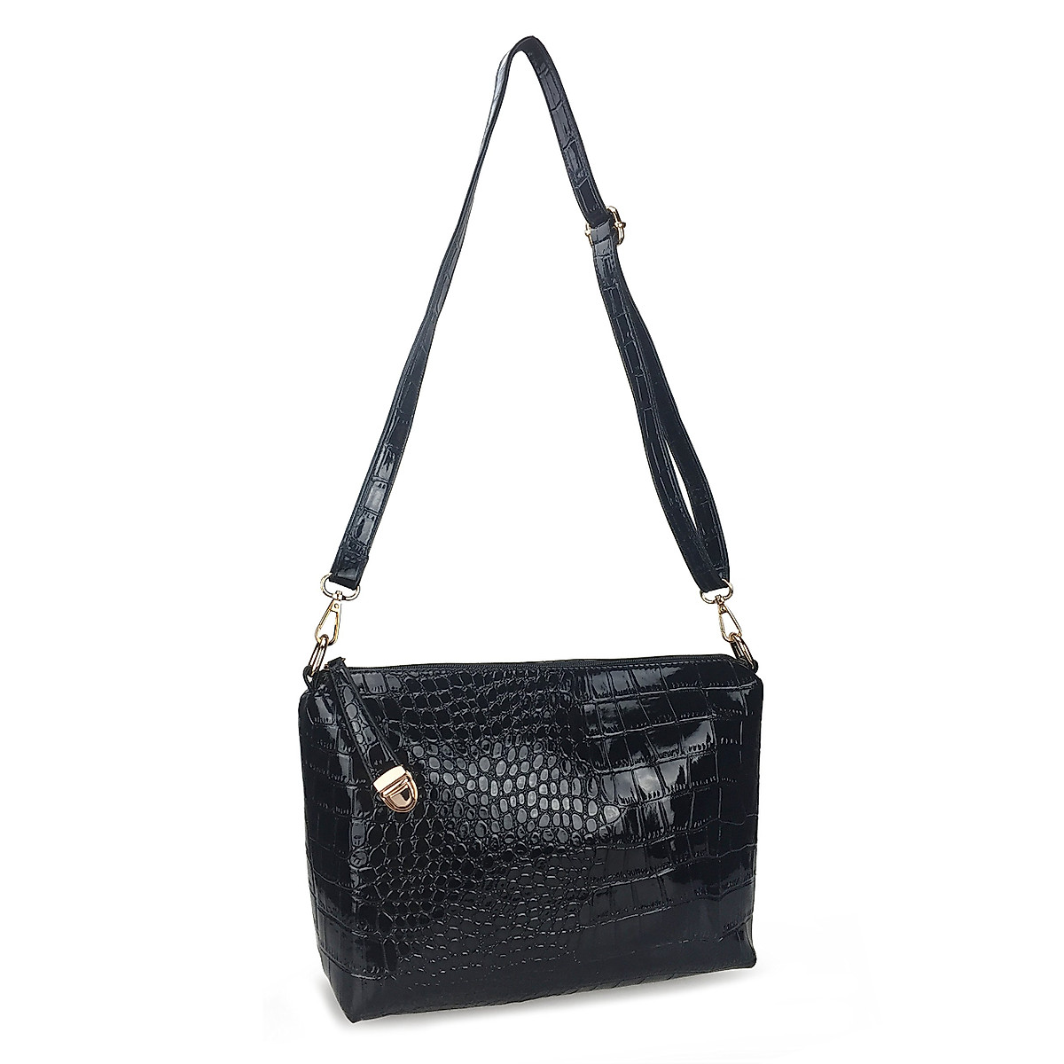 HOXIS Pack of 7 Bags Women Multi-purpose Classic Design Purse Leatherette Shoulder Handbag(Leopard Print)