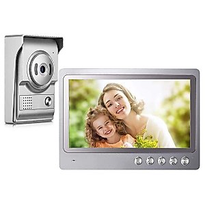 WOLILIWO Video Intercom System,9inch Monitor for Video Doorbell Wired,Doorbell with Camera and Monitor Support Night Vision,Unlocking,Monitoring,Dual-Way for Villa Home Office Apartment