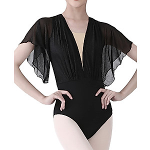 Dance Elite - Larisa - Dance Leotard For Women. Leotards for Women Ballet and Dance (Black, Adult S)