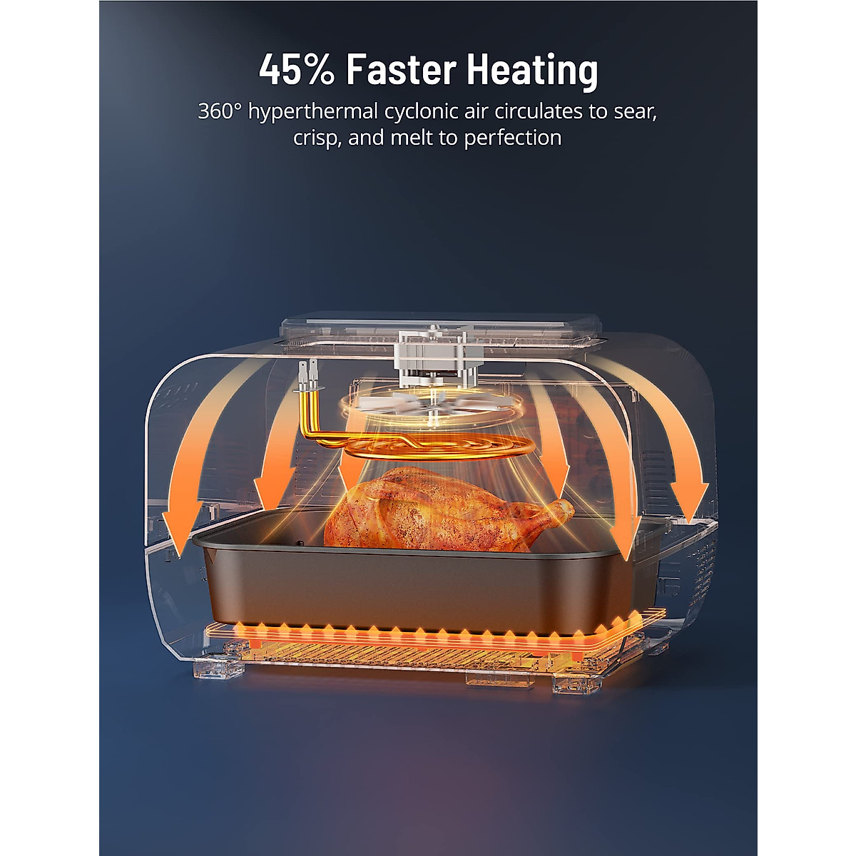 Indoor Grill and Air Fryer Combo, Paris Rhône Electric Indoor Grill Smokeless, 12-in-1 for Grill, Griddle, Slow Cook, Broil, Bake, Crisp, Roast, Dehydrate, Dual Heating Elements, Easy Knob Control