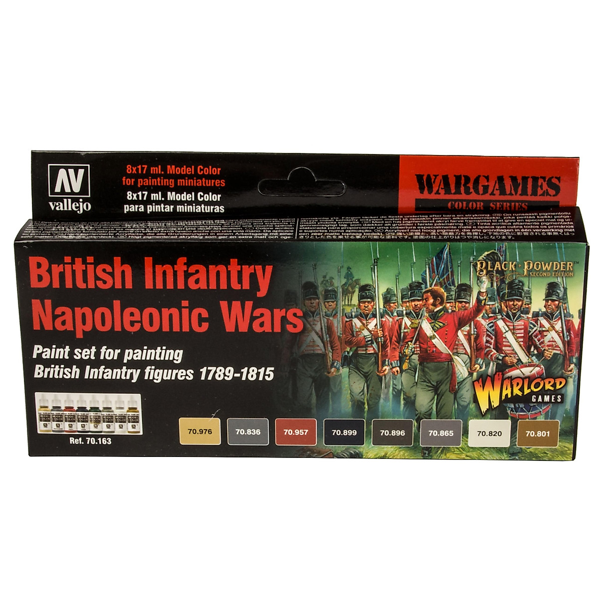 British Napoleonic Paint Set (8) (boxed Vallejo)