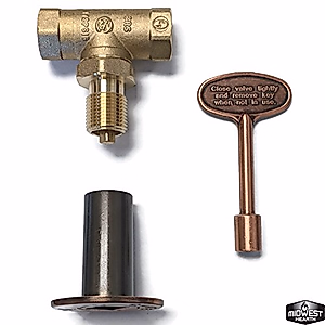 Midwest Hearth Fire Pit Gas Valve Kit - 1/2" NPT (Antique Copper)
